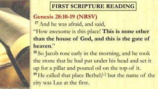 "When Jacob Found God For Himself"- 7th Sunday of Pentecost (7/19/20) | PPT