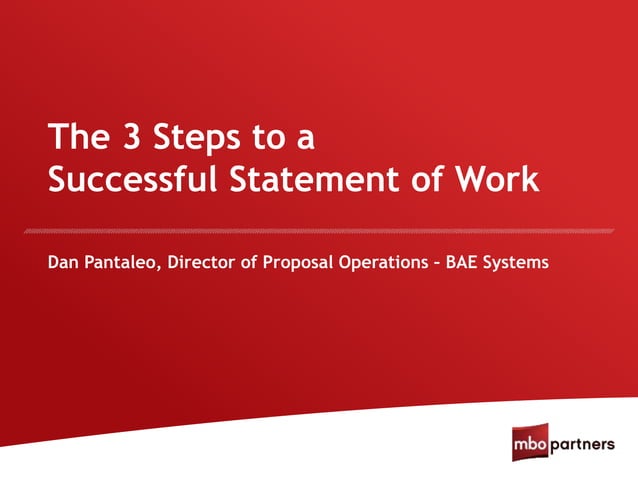 The 3 Steps to a Successful Statement of Work | PPT