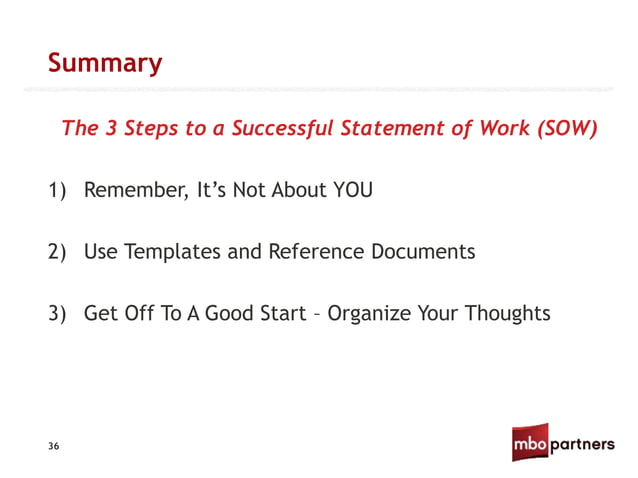 The 3 Steps to a Successful Statement of Work | PPT