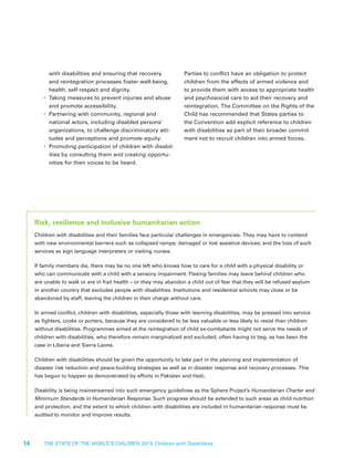 The State of the World's Children: Children with Disabilities (Executive Summary) | PDF