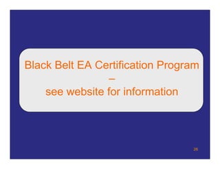 SowellEAC Enterprise Architect Certification Overview | PDF