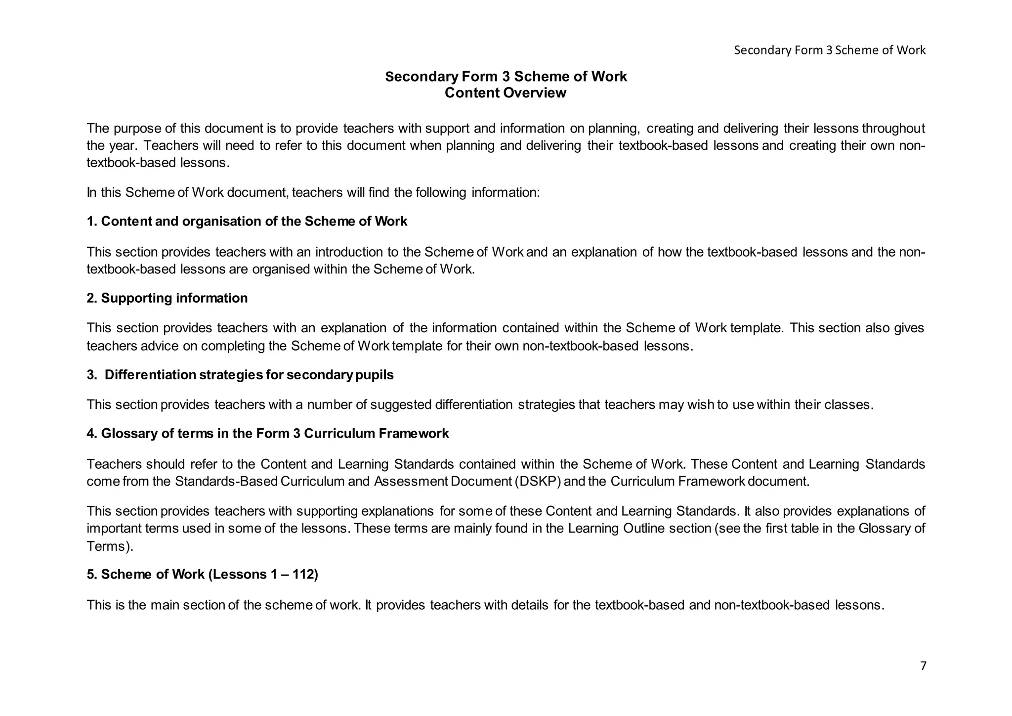 SCHEME OF WORK for FORM 3 ENGLISH | PDF