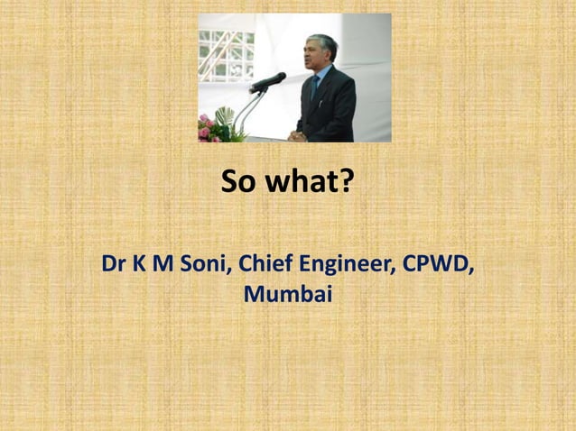 So what? | PPT