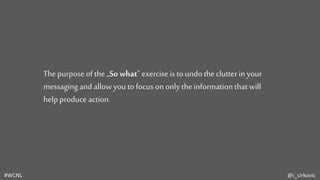 SO WHAT? | PPT