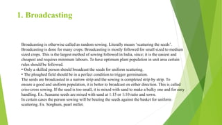 Sowing methods (1) | PPTX