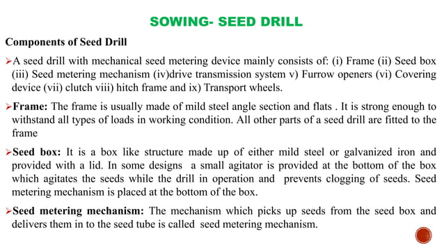 Sowing and Planting Equipments.pptx | Agriculture | Industries