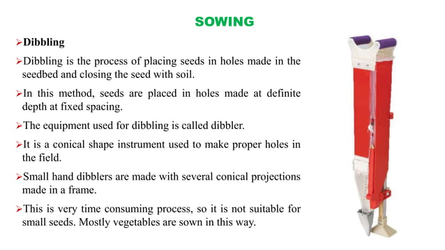 Sowing and Planting Equipments.pptx | Agriculture | Industries