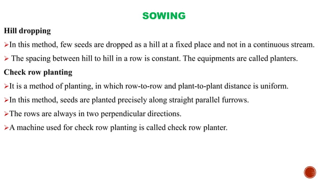 Sowing and Planting Equipments.pptx | Agriculture | Industries