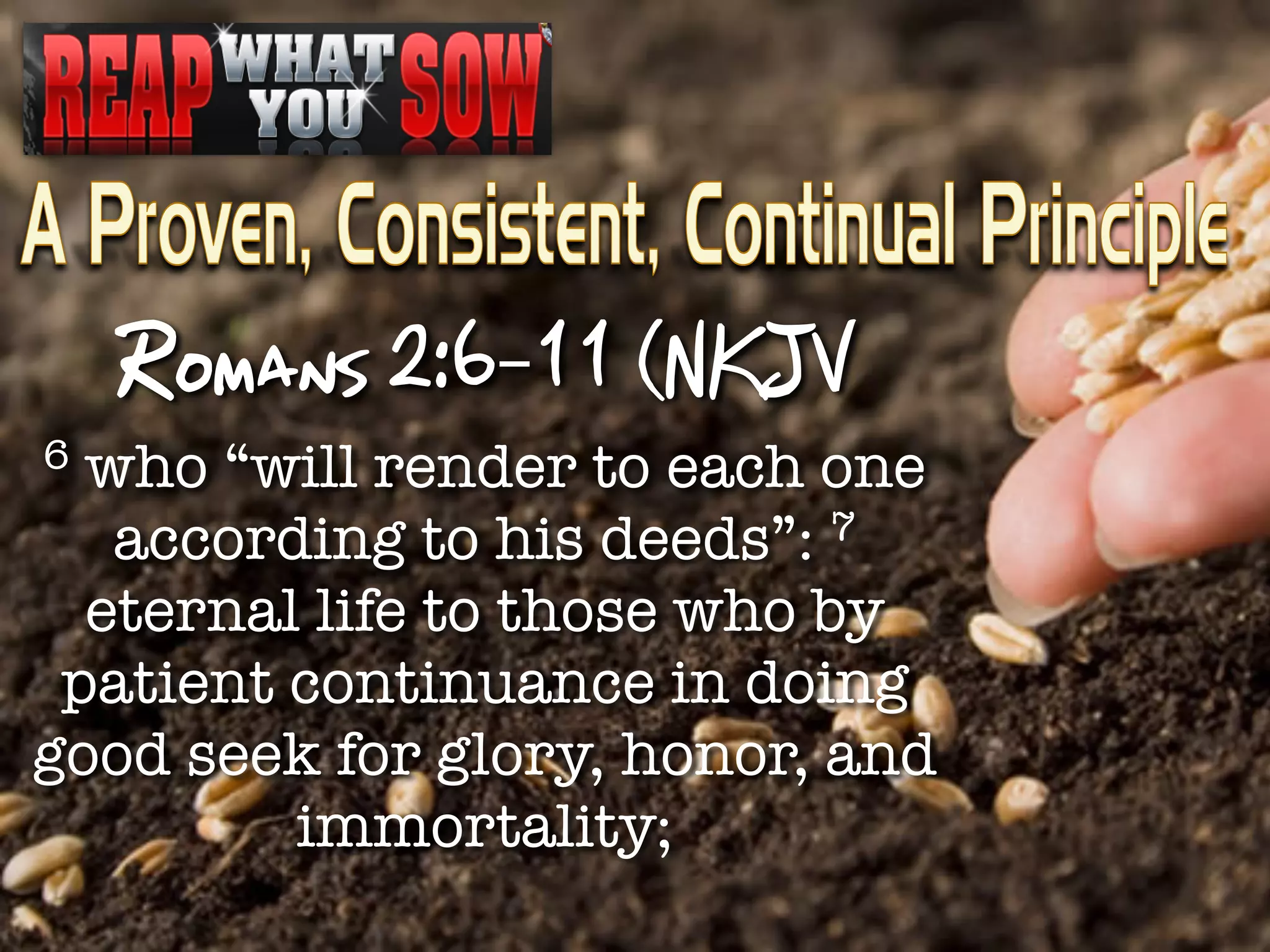 Sowing and reaping_what_will_you_reap | PDF