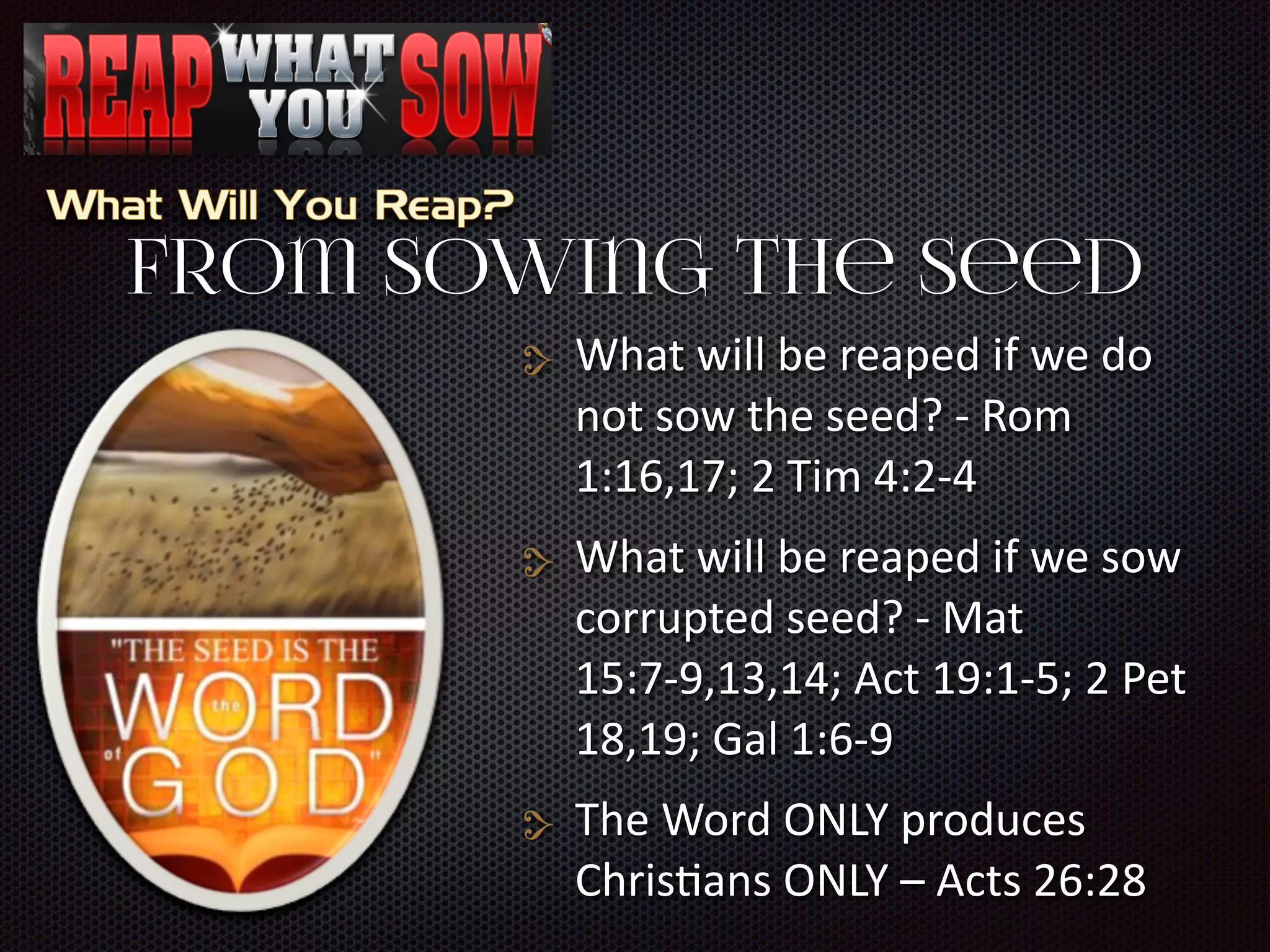 Sowing and reaping_what_will_you_reap | PDF