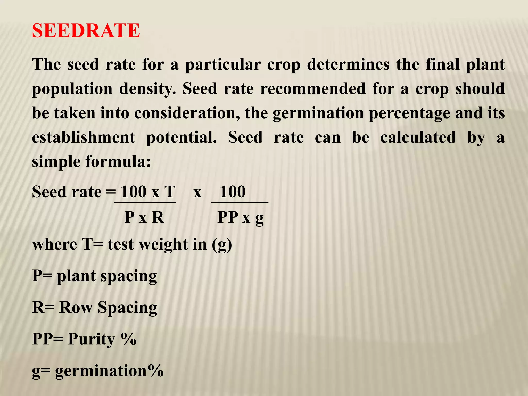 Sowing and methods | PPTX