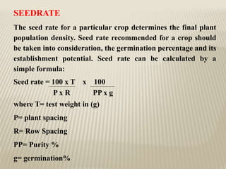 Sowing and methods | PPTX