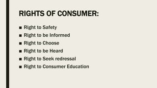 Rights of a Consumer | PPT