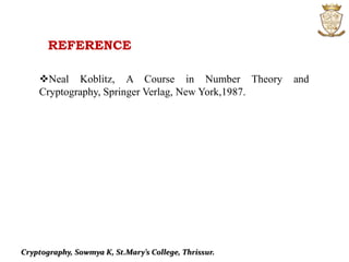 Mathematics:Cryptography | PPTX