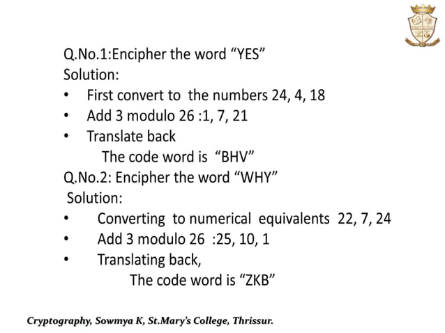 Mathematics:Cryptography | PPTX