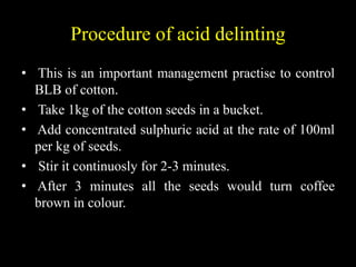 BACTERIAL LEAF BLIGHT OF COTTON | PPT