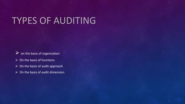 Types of auditing | PPT