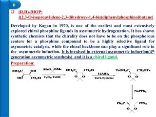 Reduction with (S)-BINAL-H and (R,R)-DIOP | PPTX