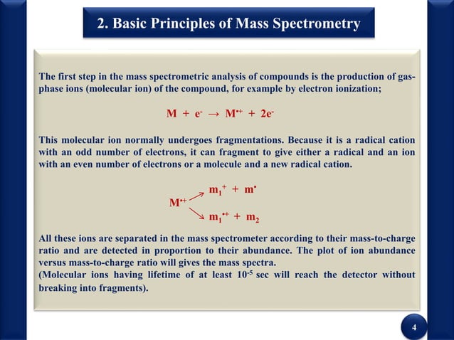 Instrumentation of Mass Spectrometry | PPTX | Chemistry | Science