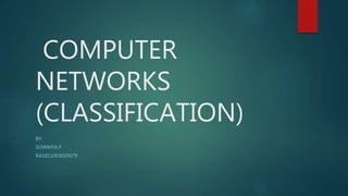 COMPUTER NETWOKS CLASSIFICATION | PPT