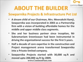 Sowparnika Ananda Bangalore | PPT | Construction Industry | Industries