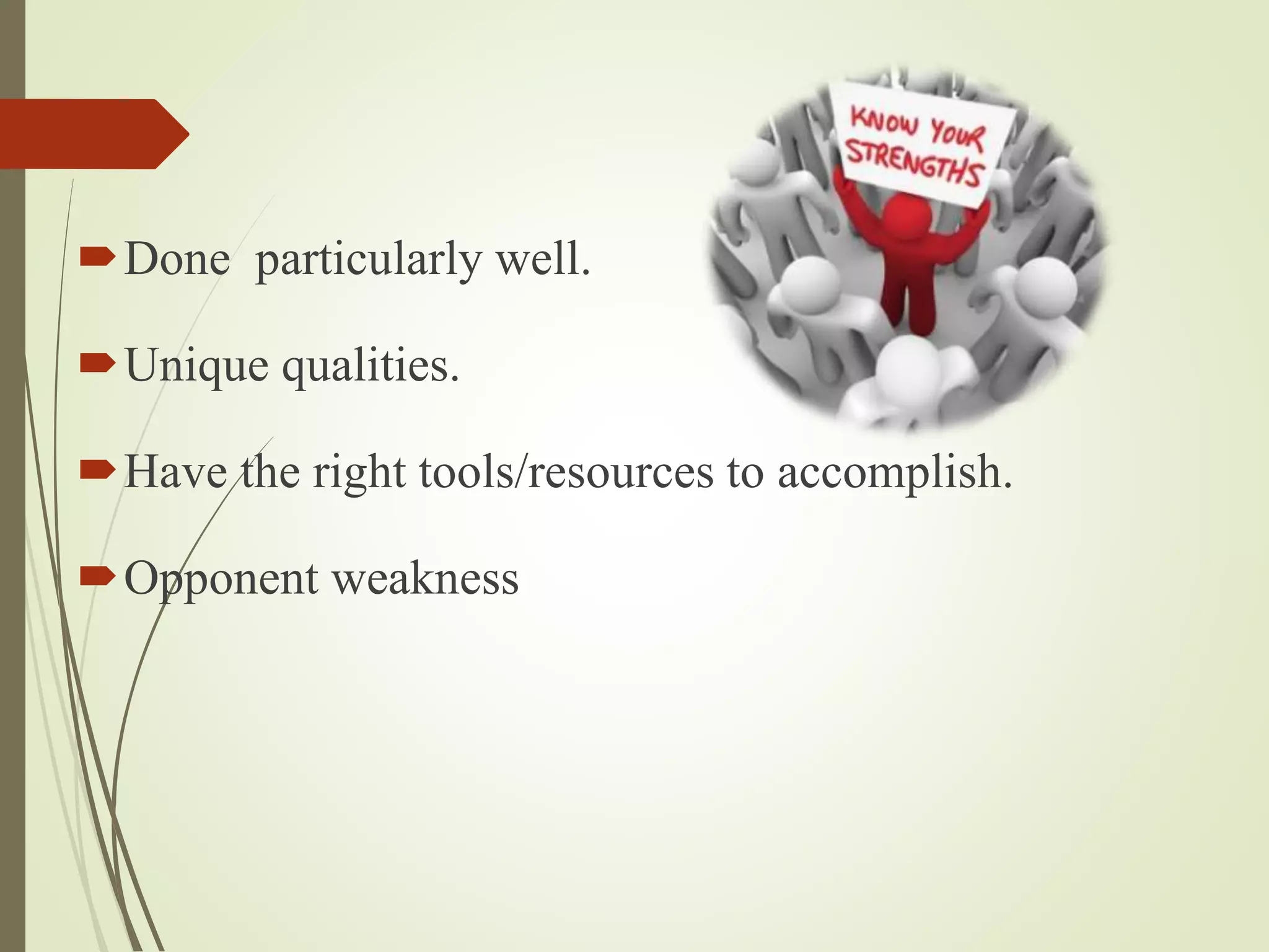 SWOT - Strength Analysis | PPTX | Business and Finance