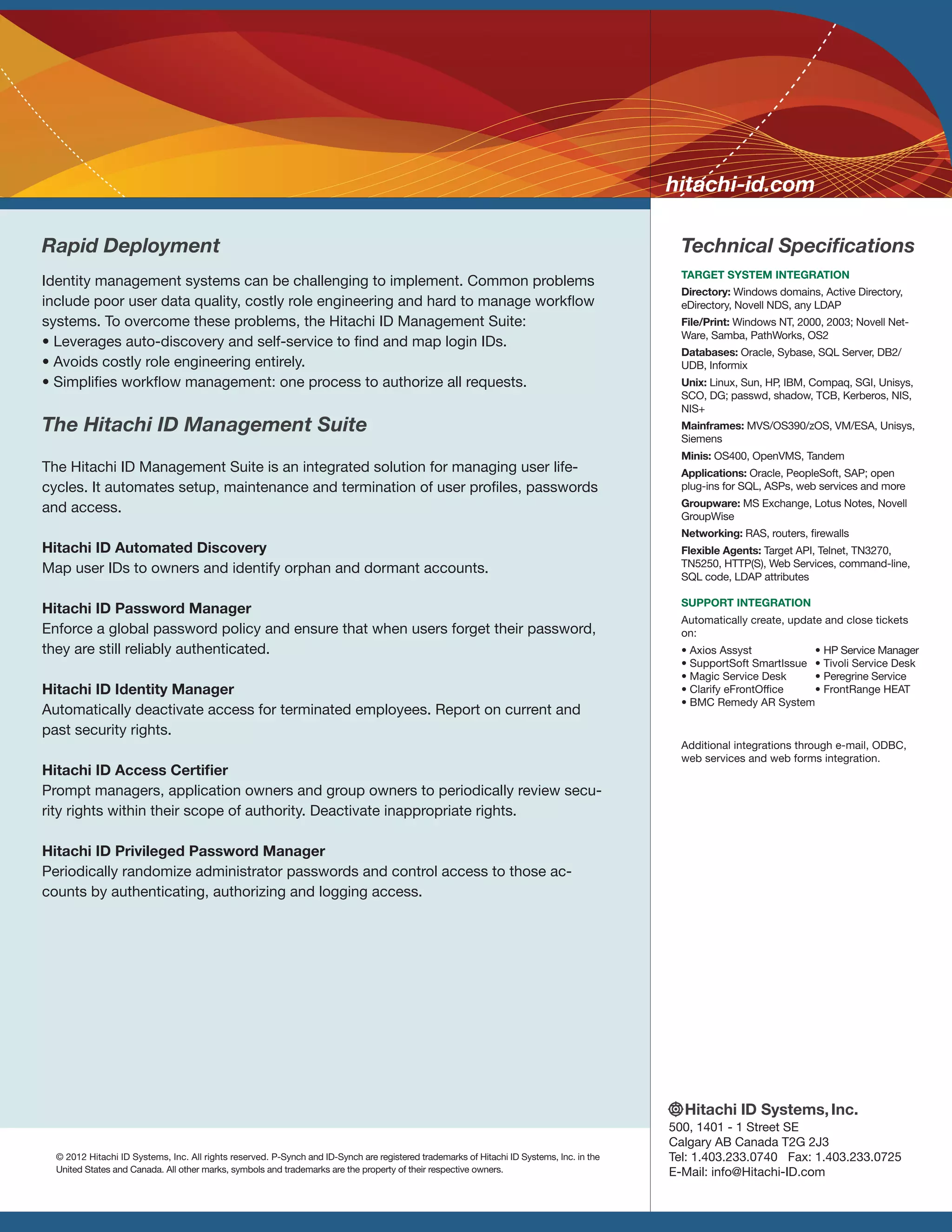 Hitachi ID Solutions Supporting SOX Compliance | PDF