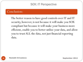 SOX- IT Perspective | PPT