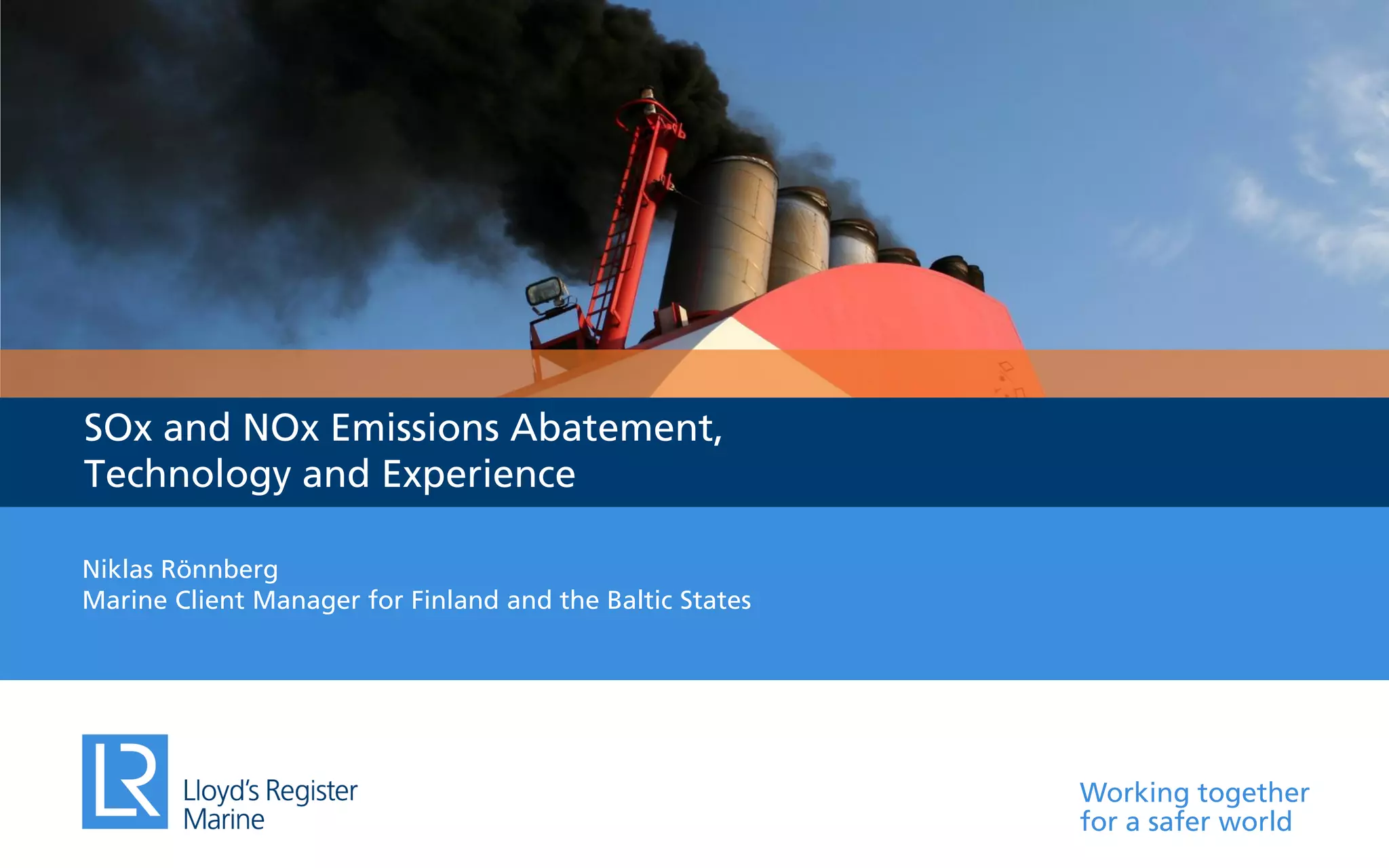 SOx and NOx Emissions Abatement, Technology and Experience | PDF