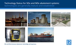 SOx and NOx Emissions Abatement, Technology and Experience | PDF