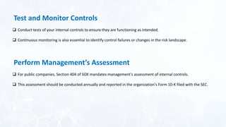 SOX Compliance Checklist Steps for Implementation | PPT