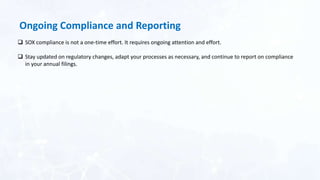 SOX Compliance Checklist Steps for Implementation | PPT