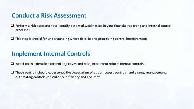 SOX Compliance Checklist Steps for Implementation | PPT