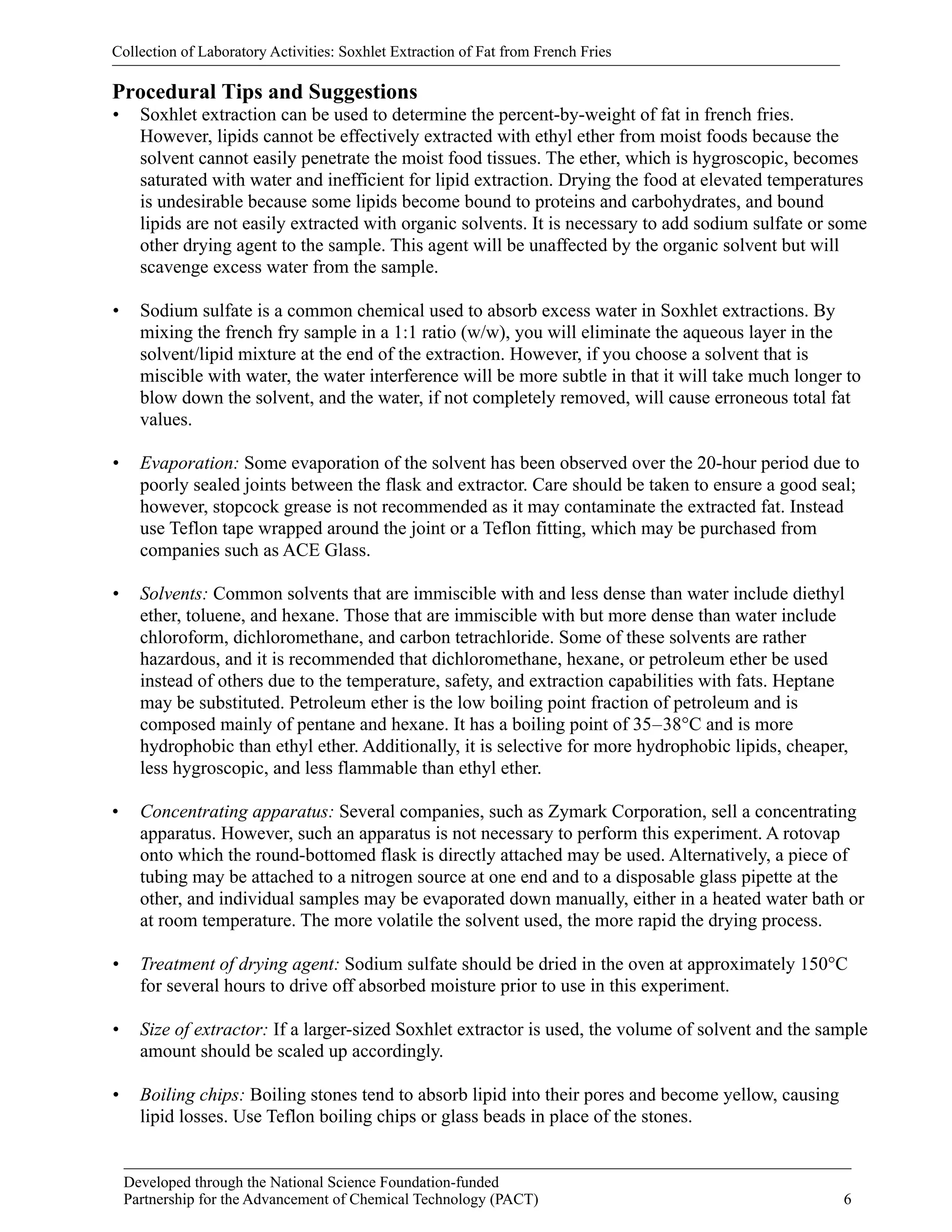 Soxhlet extraction | PDF