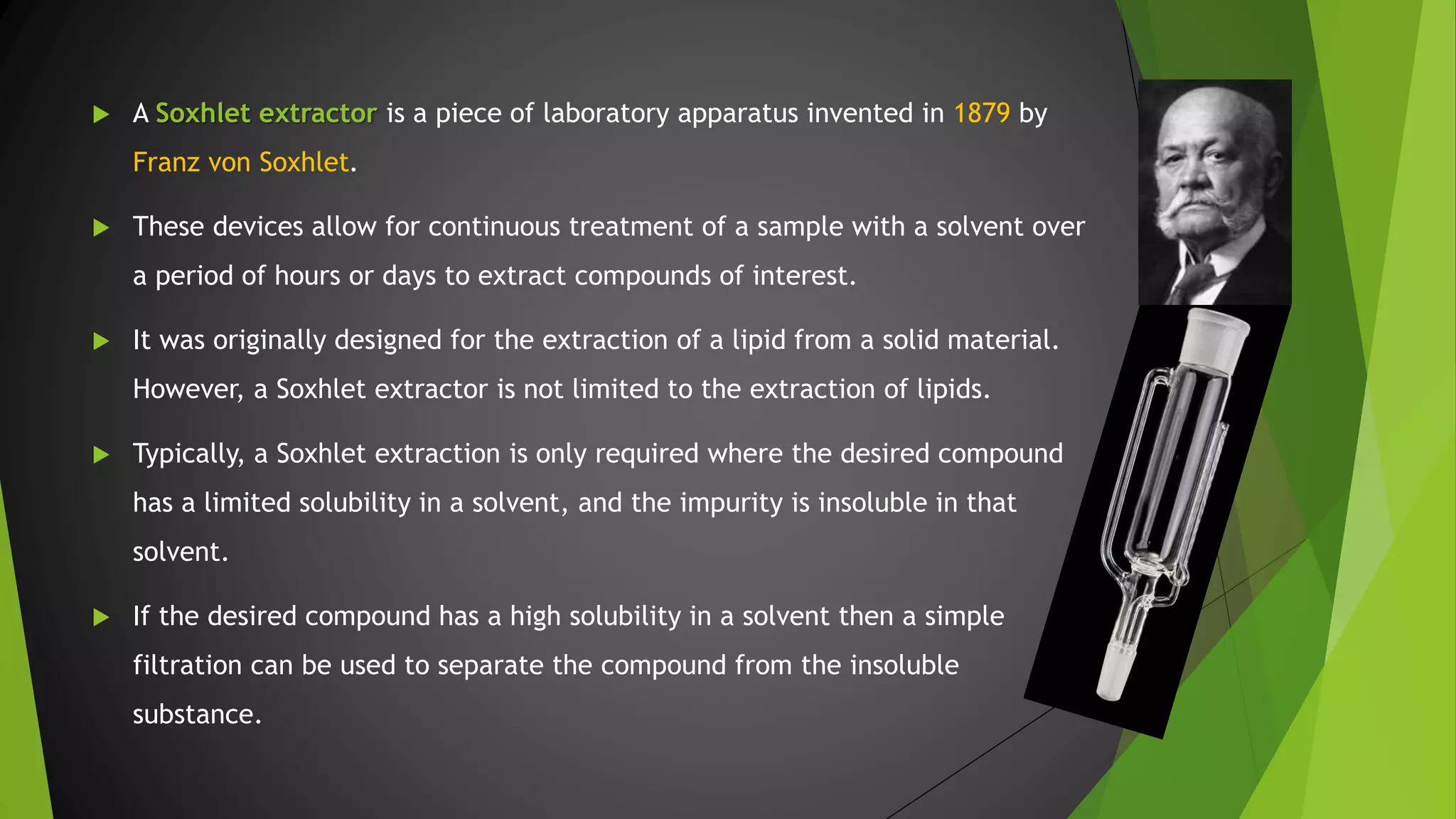 Soxhlet extraction | PPTX