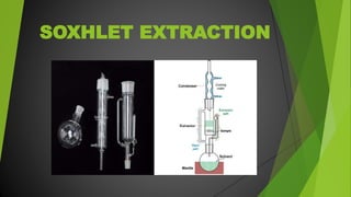 Soxhlet extraction | PPTX