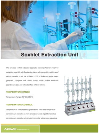Soxhlet extraction unit | PDF | Science