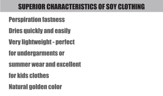 Vegetable Cashmere Soy Clothing | PDF