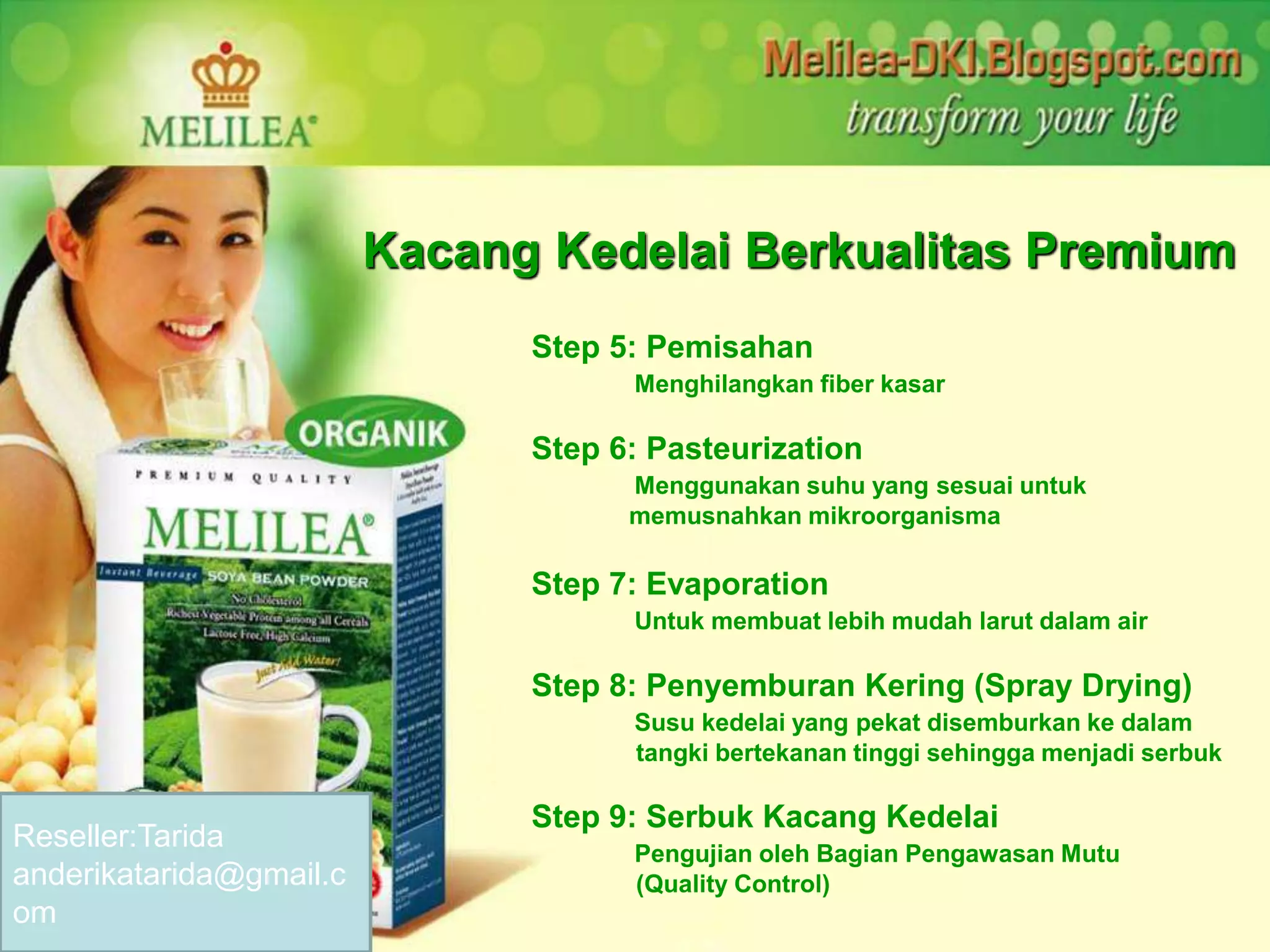 Susu Kedelai Bubuk Melilea | PPT