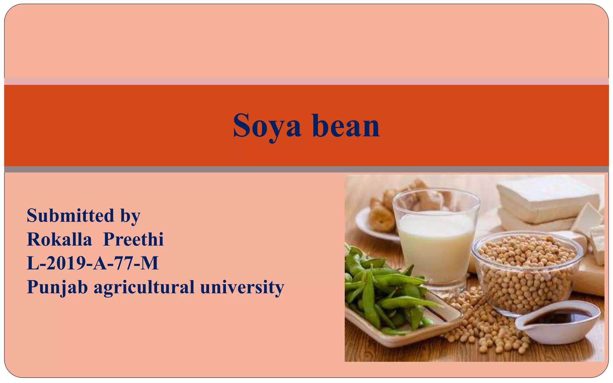 Soyabean ppt | PPTX