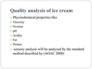 Soya milk ice cream | PPTX