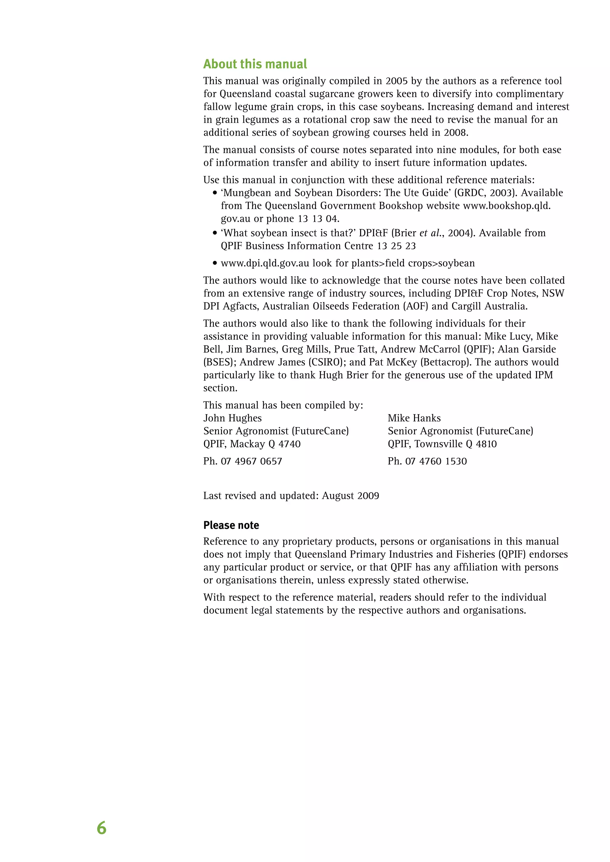 Soybean training-manual | PDF