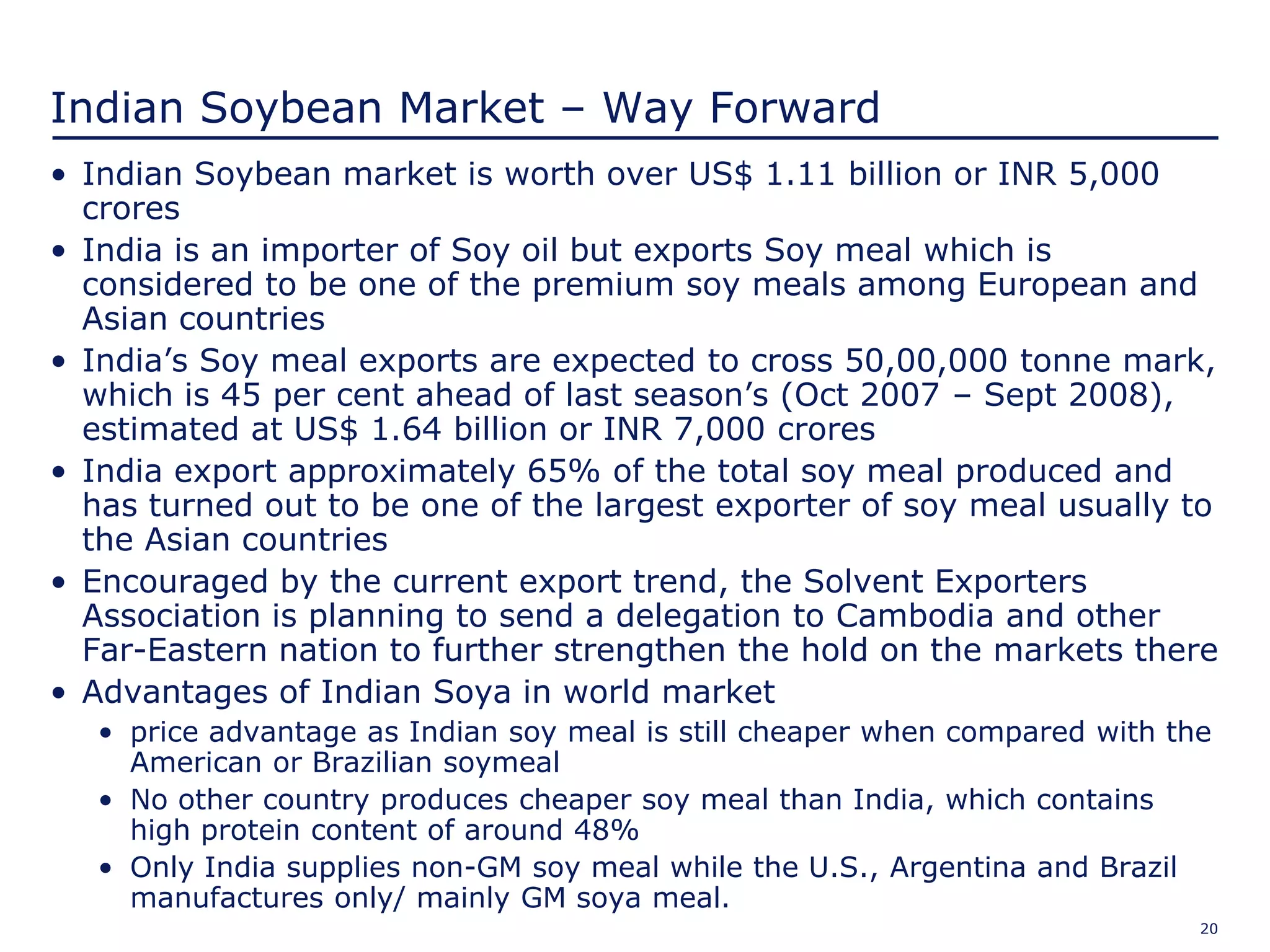 Soybean Industry In India.Ppt