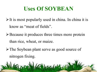 Soybean production technology saad | PPTX