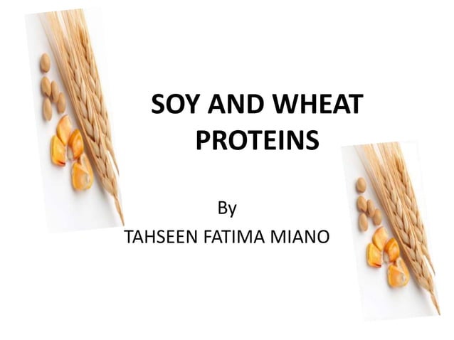 Soybean proteins | PPTX