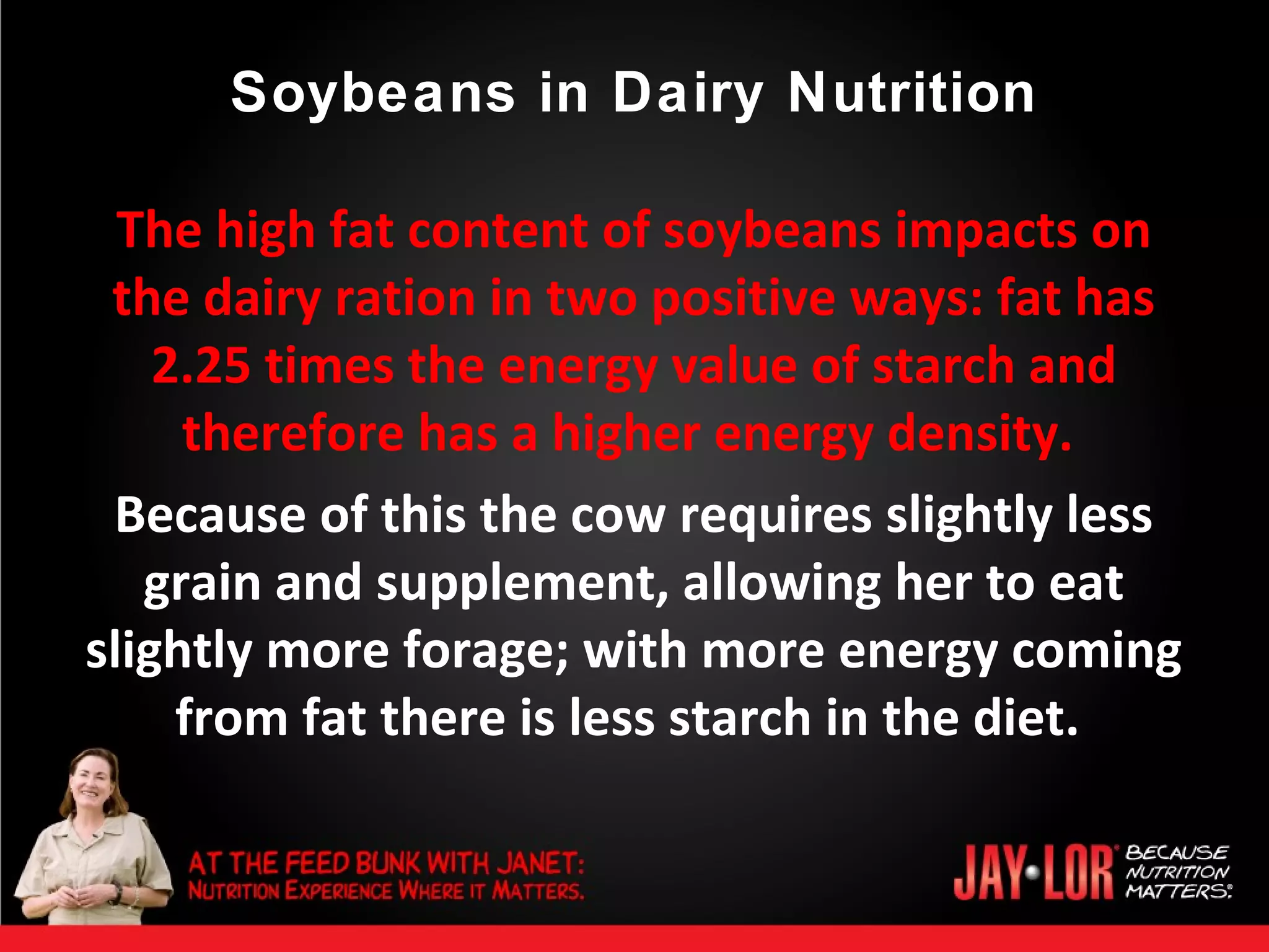 Soybeans in dairy nutrition | PPT
