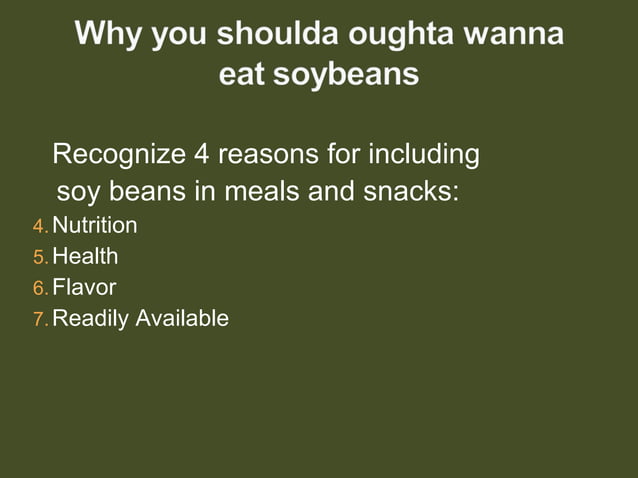 Soy Beans & The Pyramid | PPT