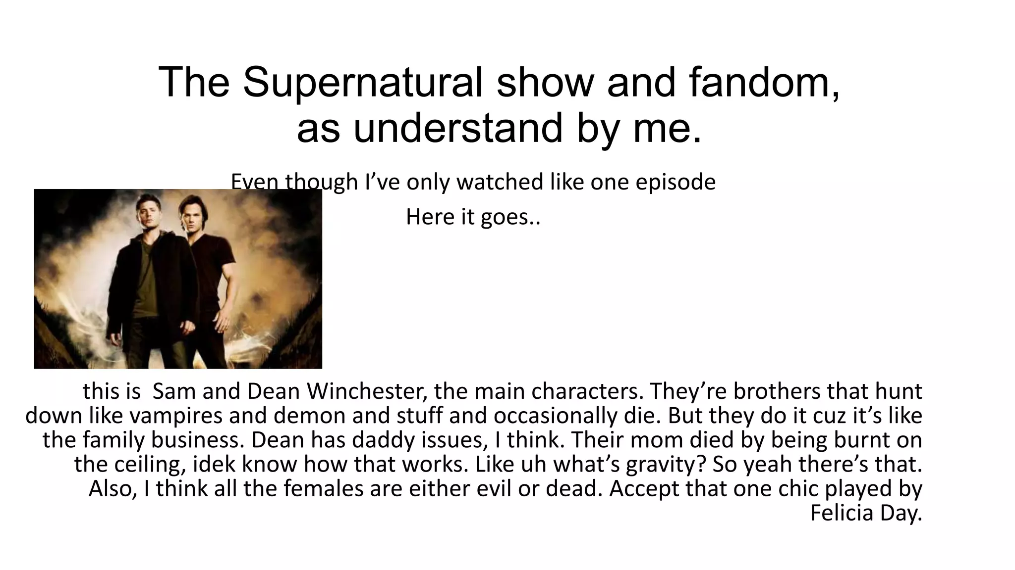 SPN Fandom | PPT
