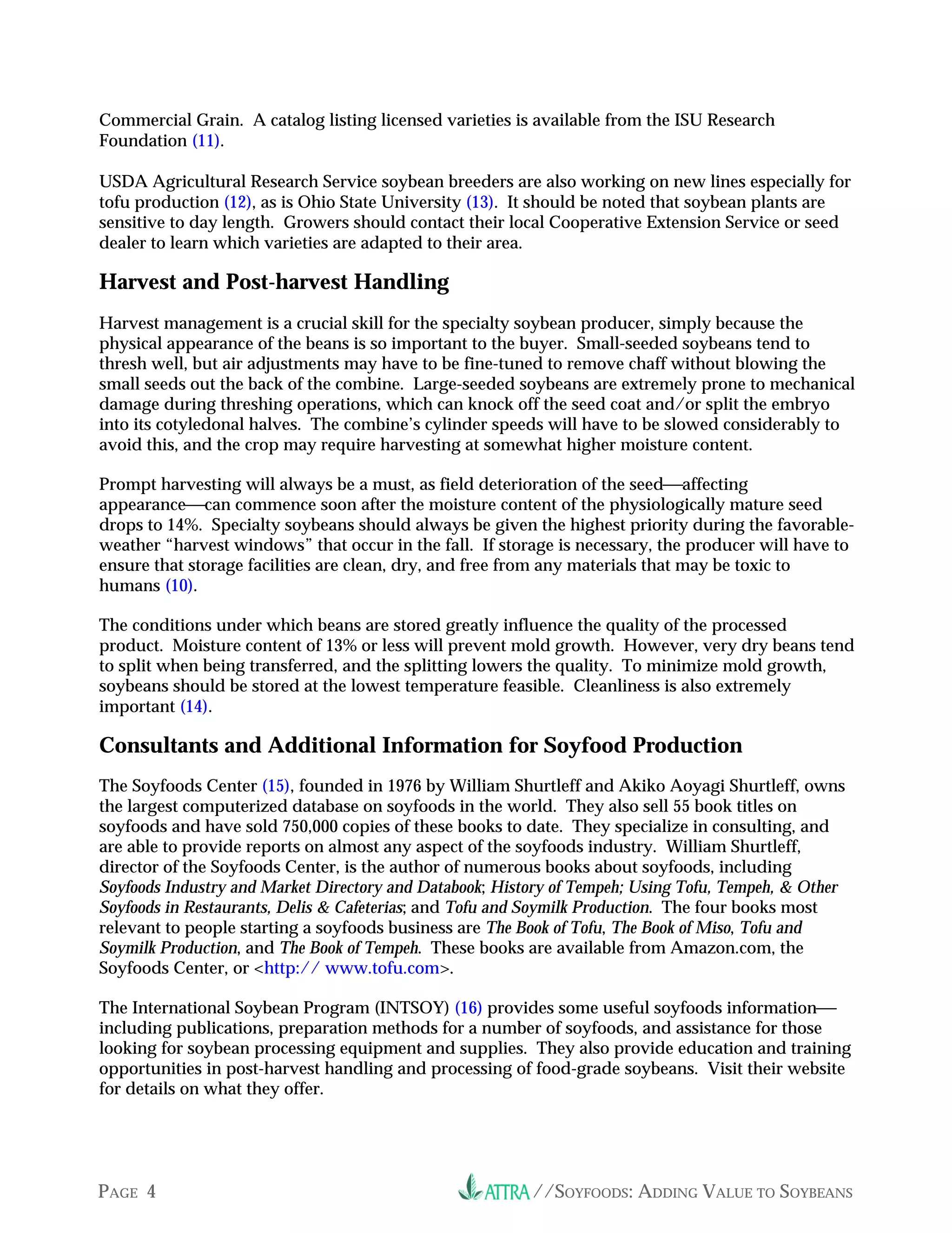 Soyfoods: Adding Value to Soybeans | PDF