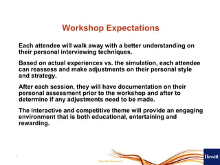 So You Think You Can Interview - Training Workshop | PPT